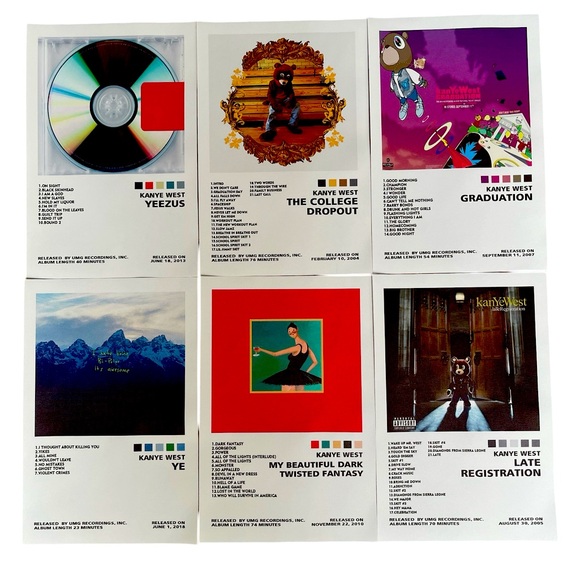 kanye west ye | Wall Decor | Kanye West Graduation 6 Pack Of 2h In X 8w ...